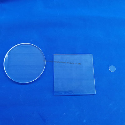 Transparent Clear Quartz Disc Sight Glass Sheet High Temperature Resistance