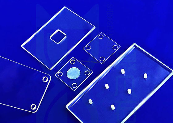 Professional Precision Glass Machining quartz sight glass UV quartz plate
