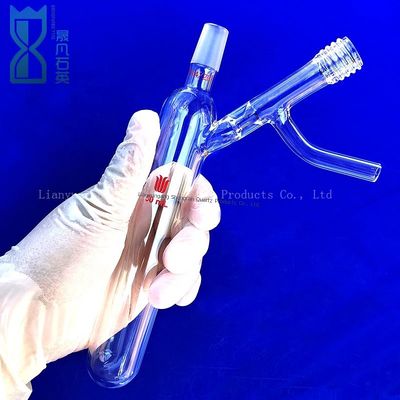 High Temperature Fused Quartz Threaded Tube Ground Quartz Glass Tube
