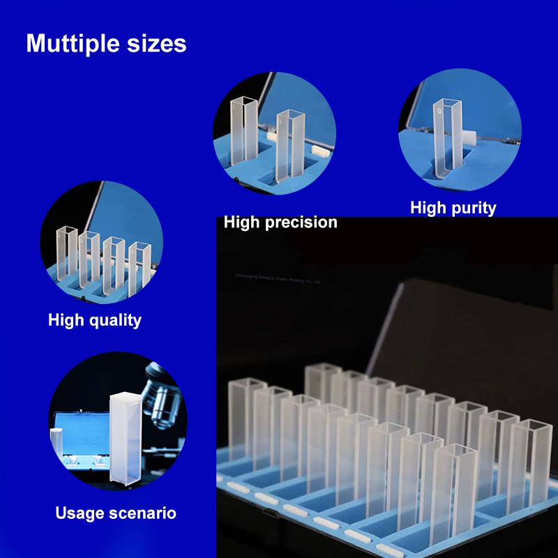 Corrosion-resistant and highly transparent quartz cuvettes are used in ...