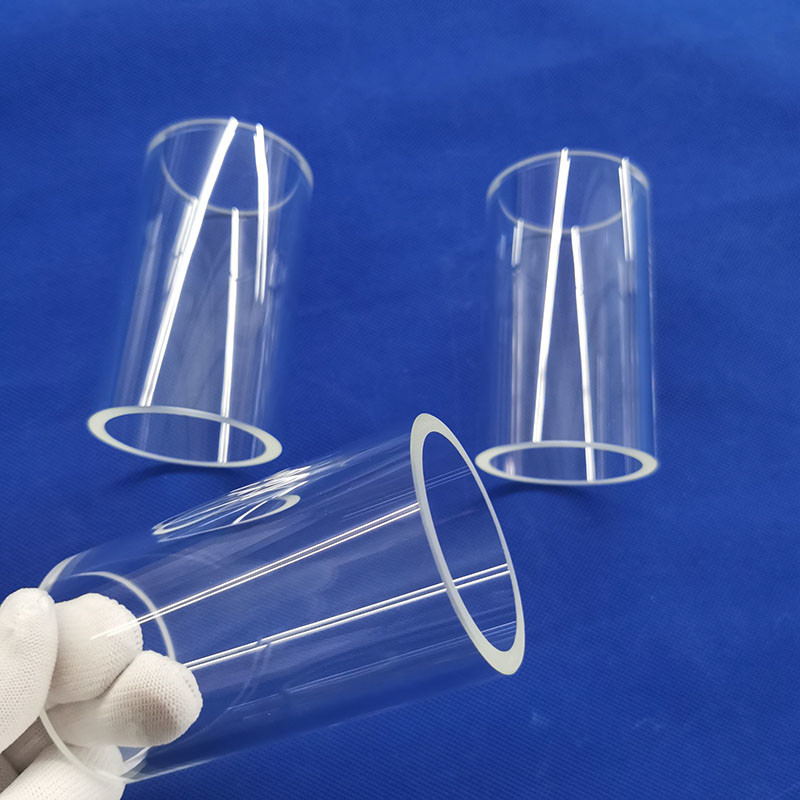 UV Lamp Quartz Testing Tube Reactor Glass Sleeve For Germicidal Lamps 100MM