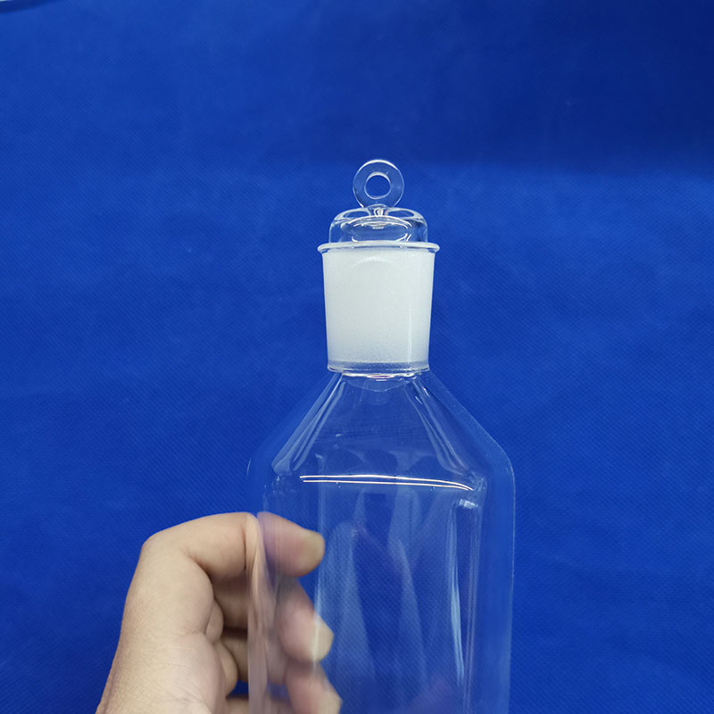 400ml Laboratory Reagent Bottle Wide Mouth Cylinder With Lid For Frozen ...