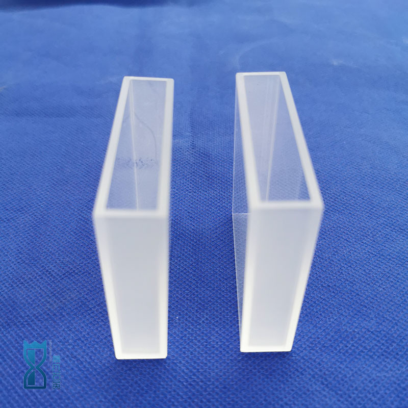 Custom Laboratory Special Measurement Liquid fused quartz cuvette Corrosion Resistant