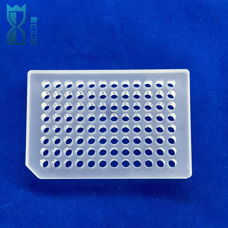 Custom Transparent Frosted Optical Quartz 96 Well Plate High ...