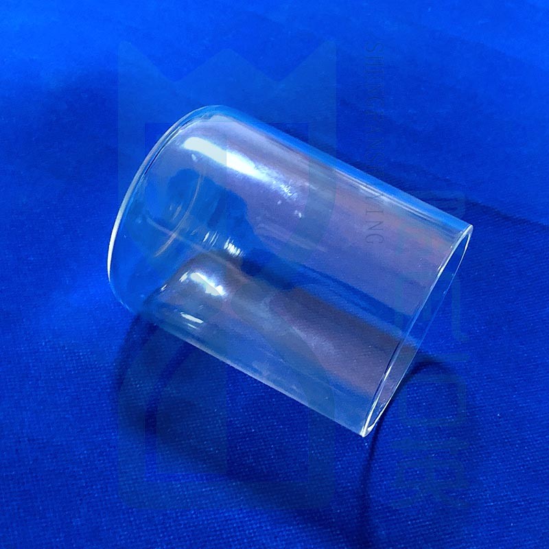 Custom High Temperature Corrosion Resistant Quartz Glass Flat Bottom ...