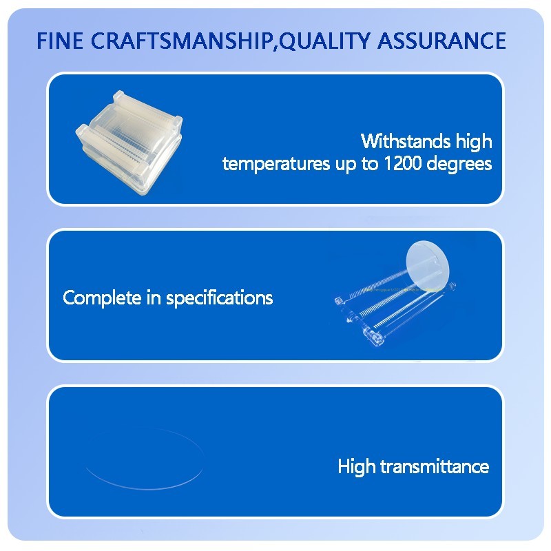 Customized Heat Resistant Fused Silica Quartz Glass Plate Clear Quartz ...