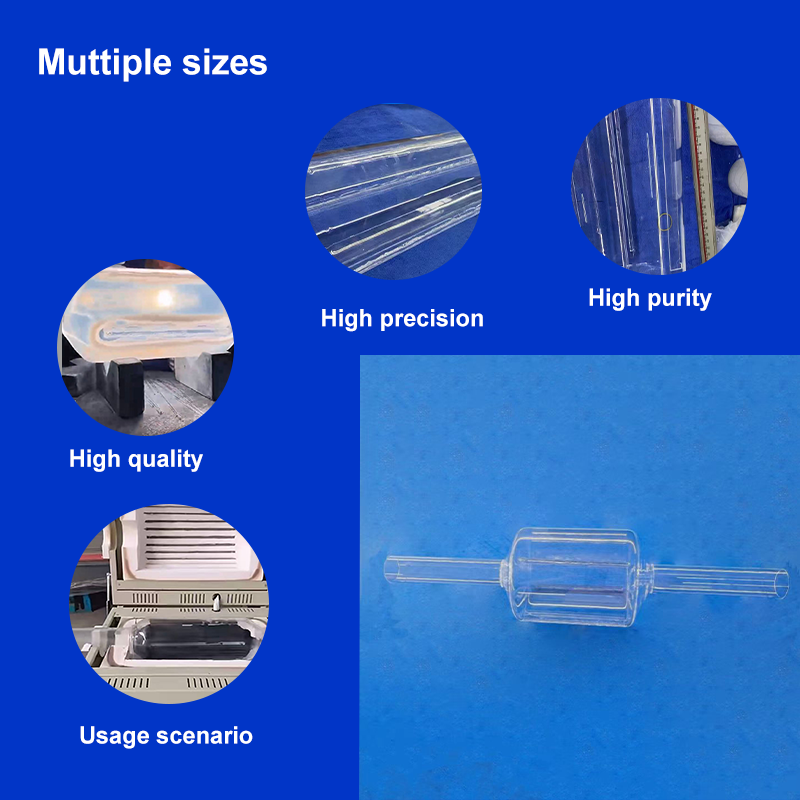 High temperature corrosion resistant transparent quartz stirring tube ...