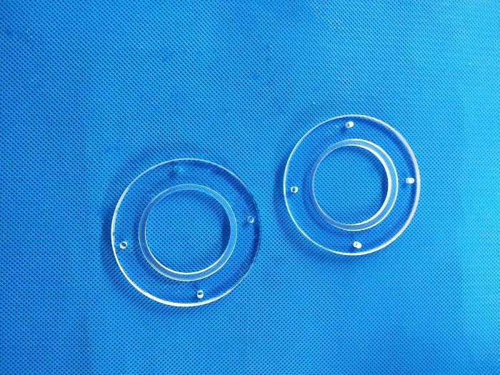 Factory Customized Fused Silica Opaque Quartz Glass Flange250-400KV/CM ...