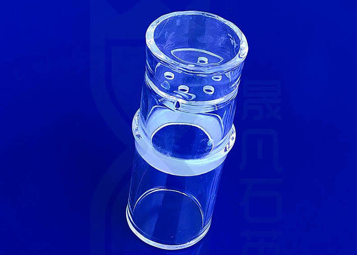 High Purity Quartz 2.2g/Cm3 Science Lab Glassware With Grinding Mouth ...