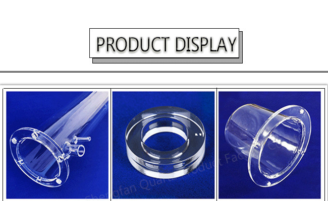 Vacuum Sealing Assembly Quartz Flange For Furnace Custom Welding Quartz ...